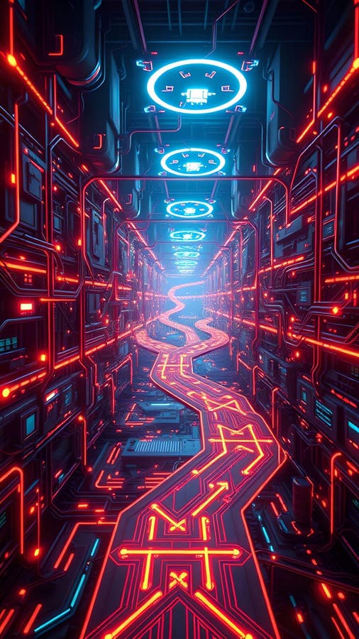 Futuristic Network Design: Cyberpunk Aesthetic Meets High-Tech ...