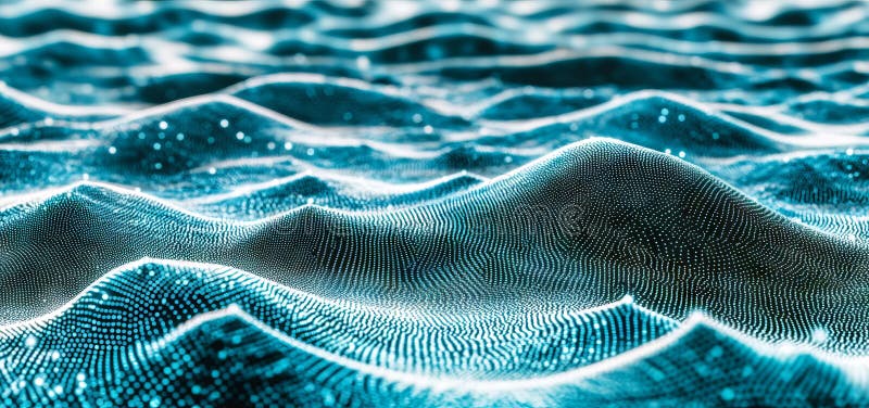 Futuristic Network Lines in Abstract Form Link Various Points, Set ...