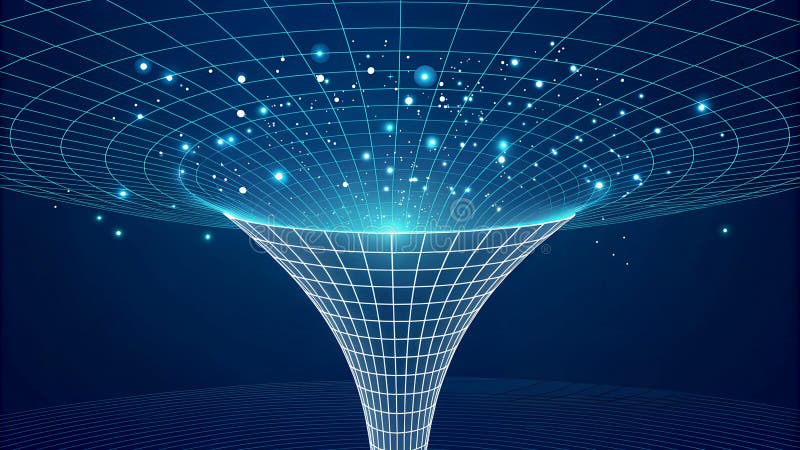 Futuristic Network Visualization with Grid and Light Effects for ...