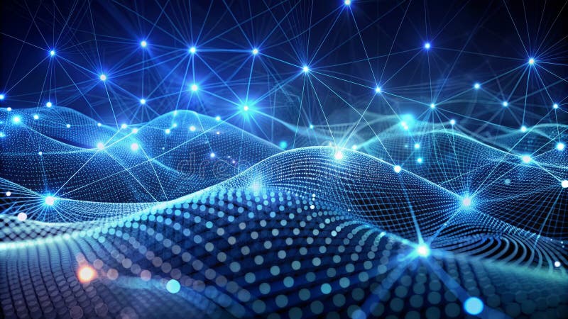 Futuristic Network Wave a Dynamic Visual Representation of Data ...