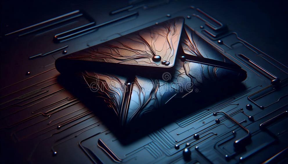 A Futuristic Neumorphic Mail Envelope Icon, Ai Generated Image Stock ...