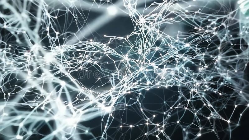 Futuristic Neural Network Visualization with Digital Connections Stock ... Futuristic Neural Network Visualization with Digital Connections Stock ...