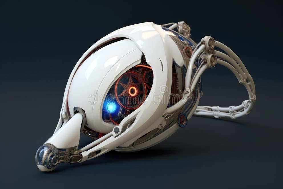 Futuristic Neuroprosthetic Eye Design Concept Stock Illustration ...