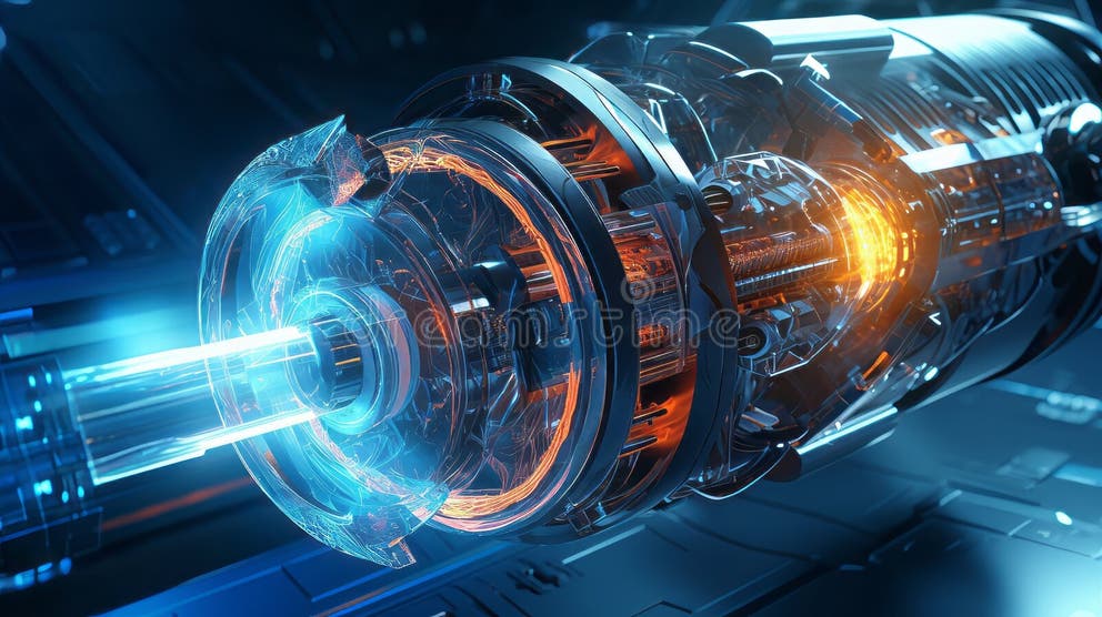 Futuristic Nuclear Fusion Concept with Laser Ignition Stock ...