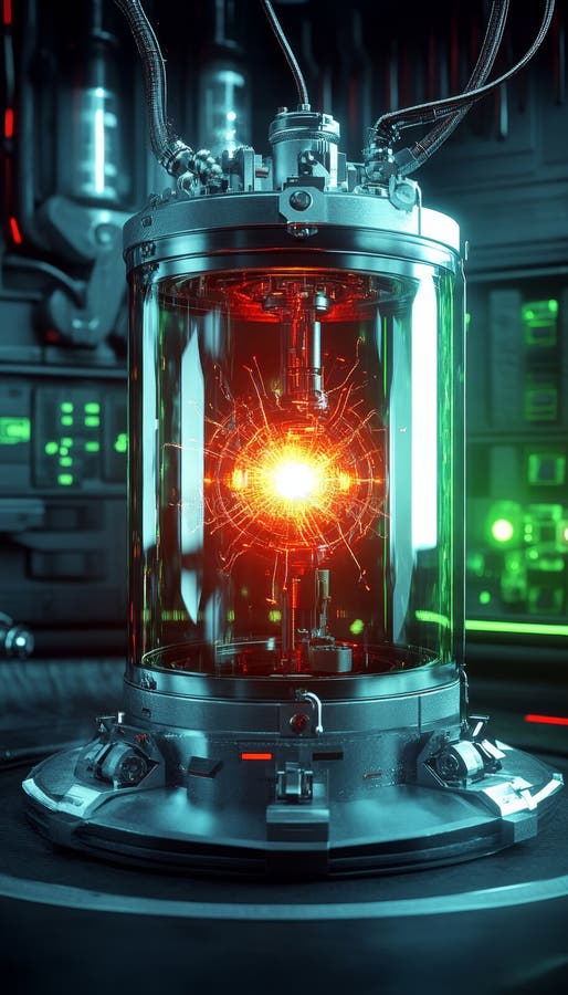 Futuristic Nuclear Fusion Reactor Concept, Advanced Technology for ...