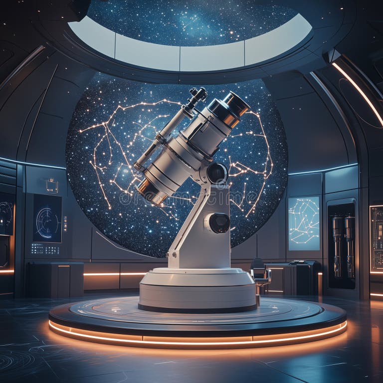 Futuristic Observatory Features Advanced AI Technology for Stargazing ...