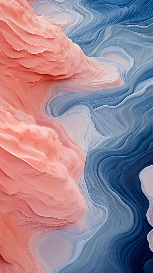 Futuristic Oceanic Landscapes with Biomorphic Abstraction Patterns ...