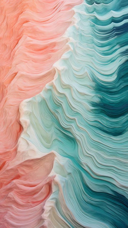 Futuristic Oceanic Landscapes with Biomorphic Abstraction Patterns ...