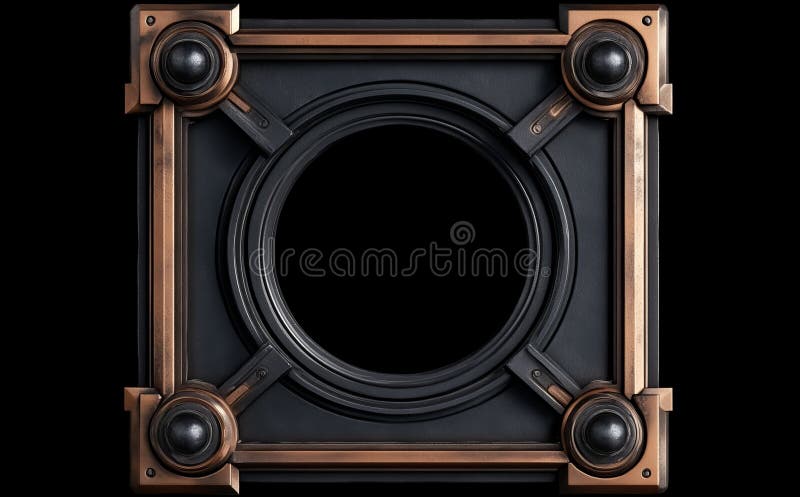 Octagonal Neon Frame Dark Setting Ai Generated Stock Photos - Free ...