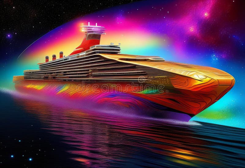 A Futuristic Odyssey in Quantum Design Stock Illustration ...