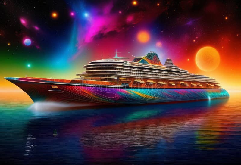 A Futuristic Odyssey in Quantum Design Stock Illustration ...