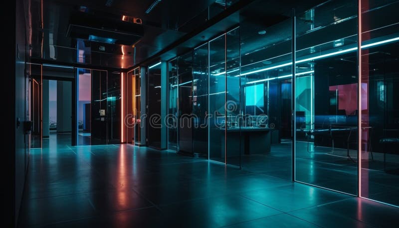 The Futuristic Office Building Features a Clean, Modern Design ...