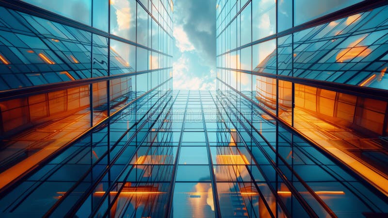 Futuristic Office Building, a Modern Office Skyscraper Showcasing the ...