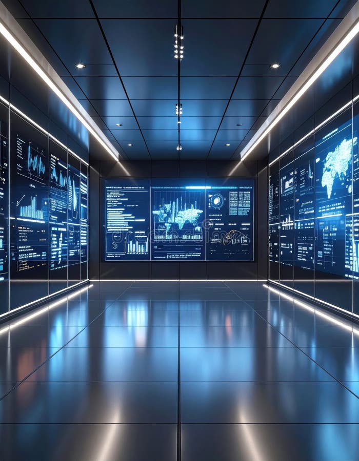 Futuristic Office Building Showcasing Advanced Technology Stock Image ...