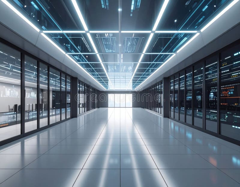 Futuristic Office Building with Sleek Design Stock Image - Image of ...