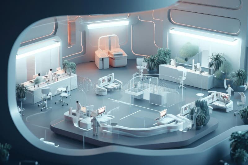 Futuristic Workstations Stock Illustrations – 403 Futuristic ...