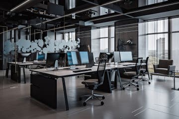 Futuristic Workstations Stock Illustrations – 357 Futuristic ...