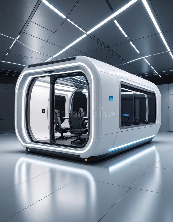 Futuristic Office Pod Design Showcasing Innovative Stock Photos - Free ...