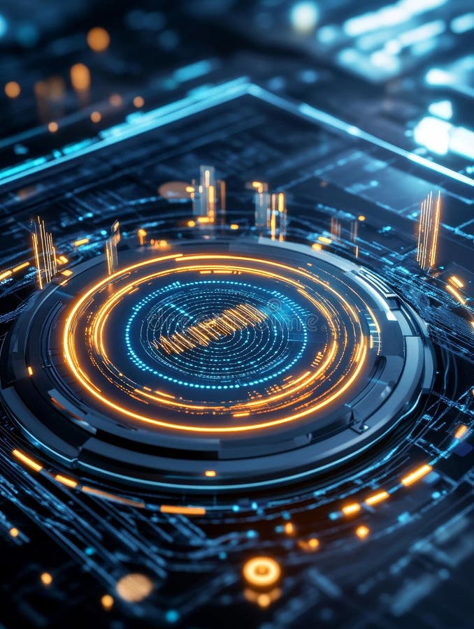 Futuristic Online Registration Futuristic Technology Interface Digital ...