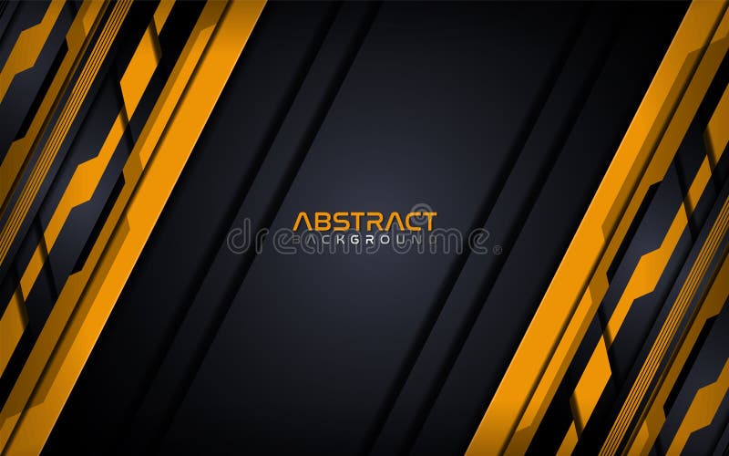 Futuristic Orange Modern Tech Abstract Background Design Template Stock ...
