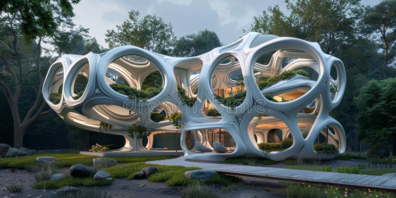 Futuristic Organic Architecture Designed with Complete Integration of ...