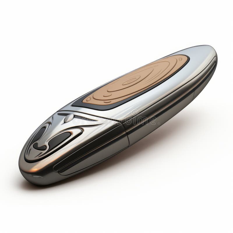 Futuristic Organic Wireless Phone 3d Model with Elongated Design Stock ...