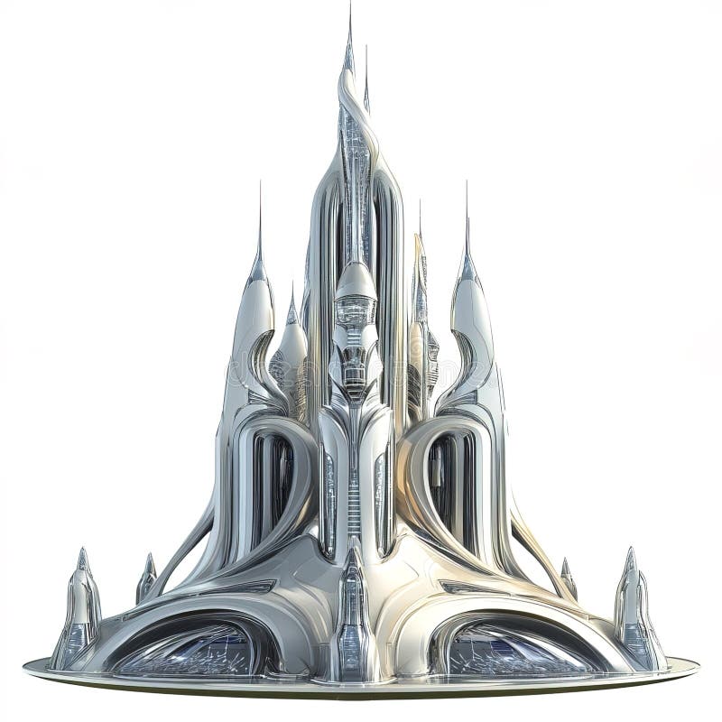 Futuristic Palace Design Featuring Sleek Architecture and Sci Fi ...
