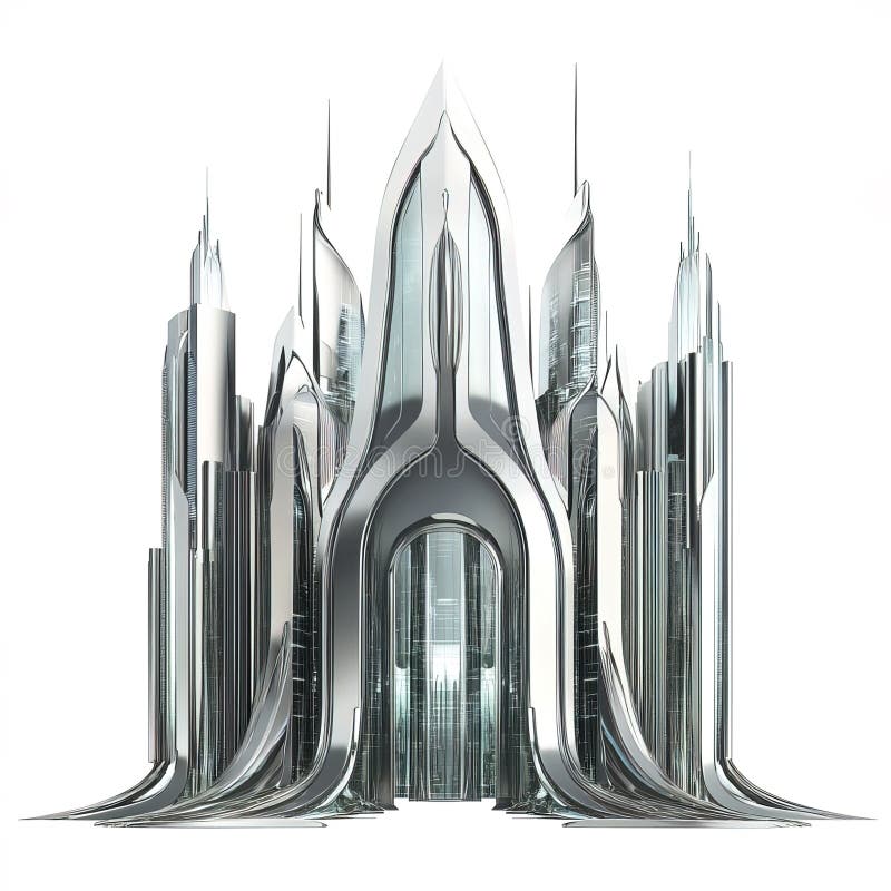 Futuristic Palace Design with Sleek Architecture and Sci Fi Elements ...