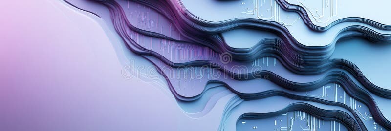 Futuristic Paper Art Design Featuring Abstract Layered Cut Outs ...