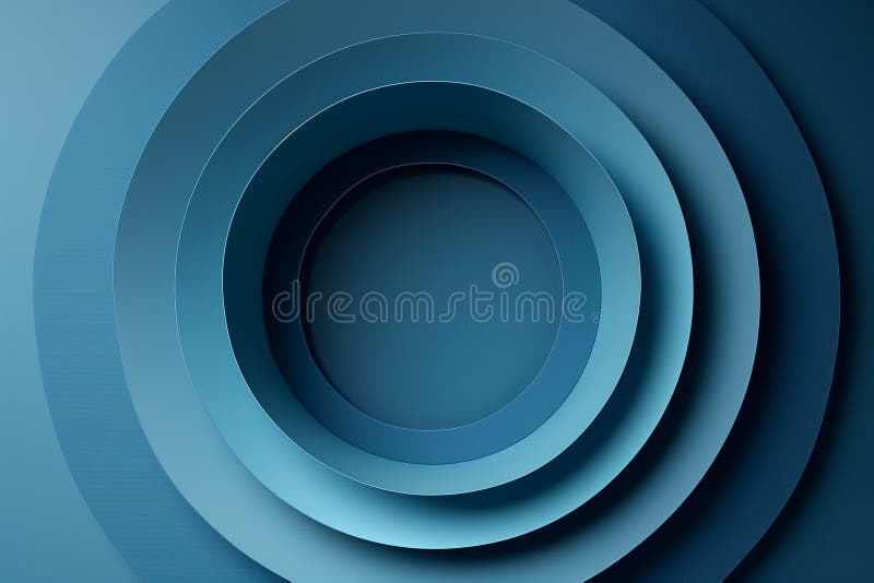 Futuristic Paper Cut Style Design Featuring a Circle Shape with Shadow ...