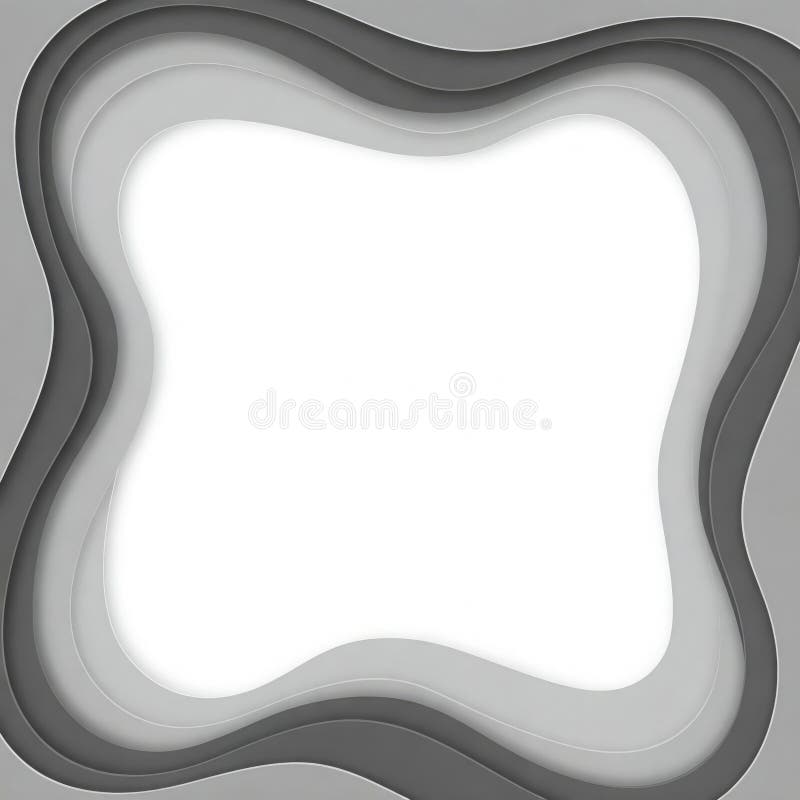 Stylish Depth-Effect Paper Frame Stock Illustration - Illustration of ...