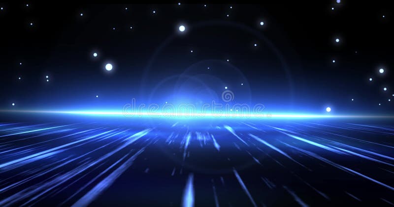 Futuristic Particle Falling Space Speed Ramp Starting Engine Animation ...
