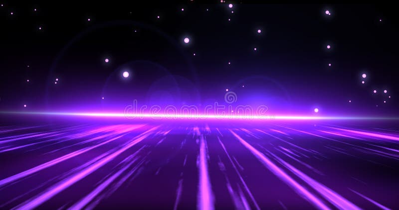 Futuristic Particle Falling Space Speed Ramp Starting Engine. Stock ...