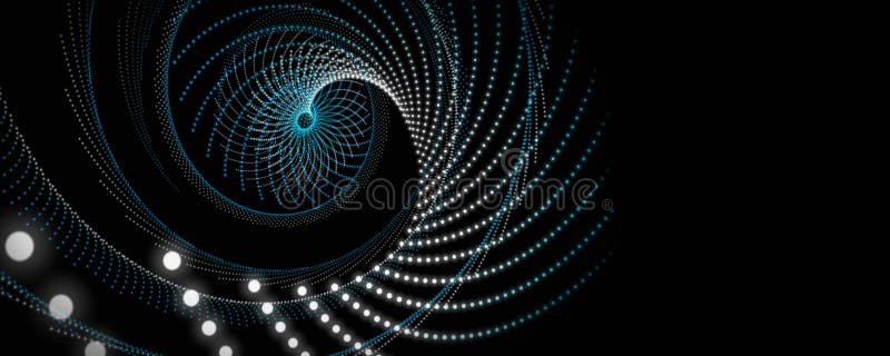 Futuristic Particle Stripe Panorama Design Illustration Stock ...