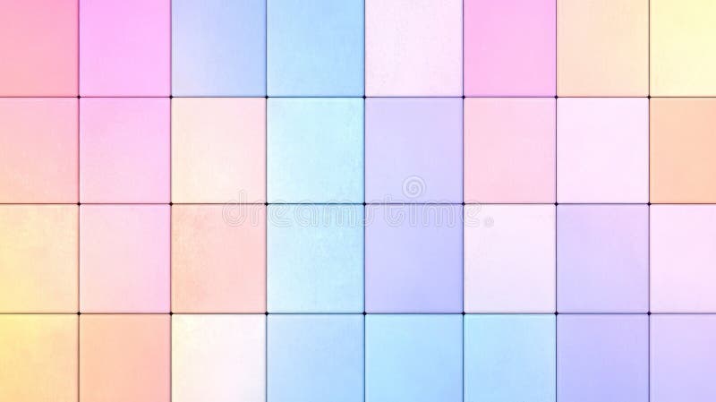 Futuristic Pastel Neon Rainbow Pixel TV Screen Texture with Square ...