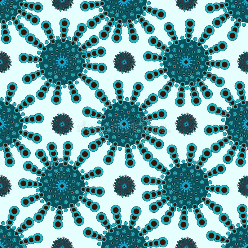 Futuristic Pattern on Light Background Seamless Pattern Stock ...