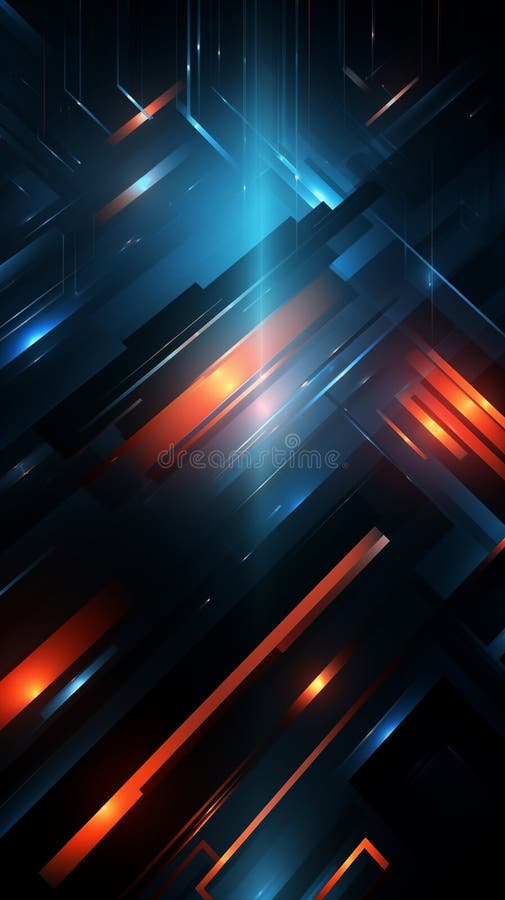 Futuristic Pattern Wallpaper Generative AI Stock Illustration ...