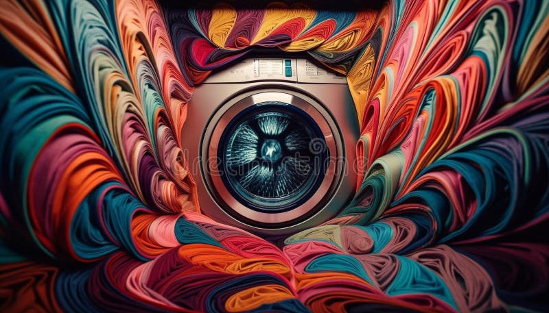 Futuristic Patterns of Colorful Chaos in Motion Generated by AI Stock ...