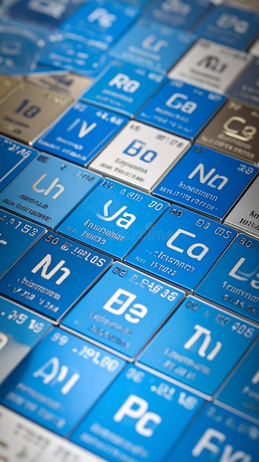 Silver on the Periodic Table of the Elements Stock Image - Image of ...