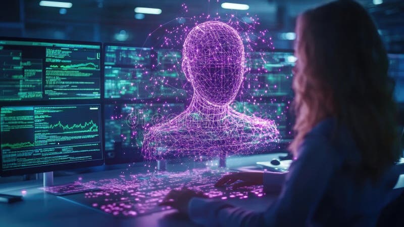 Futuristic Personalized Ai Assistant Hologram Concept for Technology ...