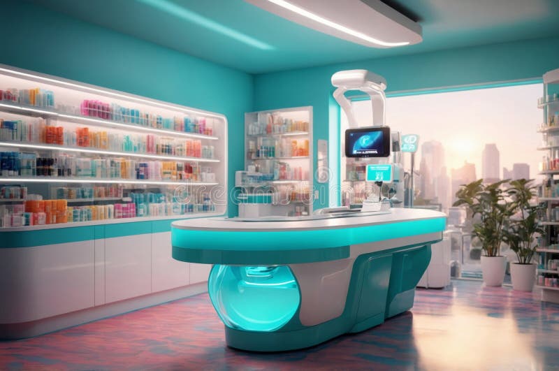 Robotic Arm Dispensing Personalized Medication in Smart Pharmacy Stock ...