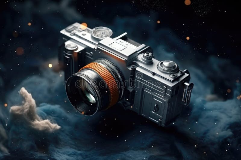 Photo Camera in Outer Space Stock Image - Image of video, moon: 305636899