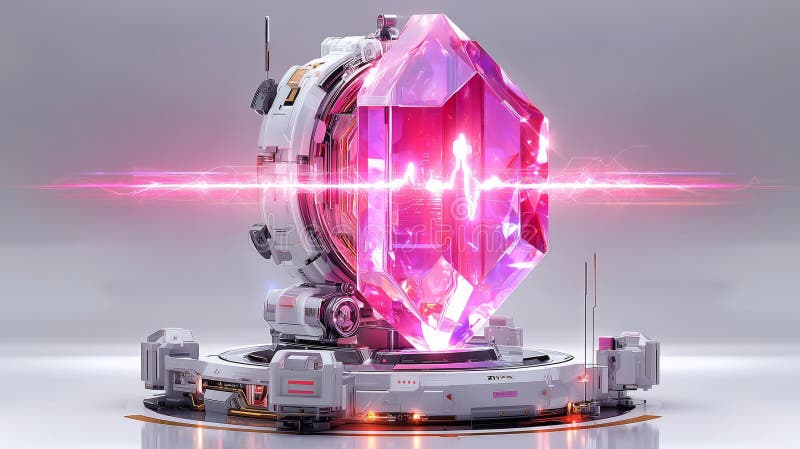 Futuristic Pink Energy Crystal Device Stock Photos - Free & Royalty ...