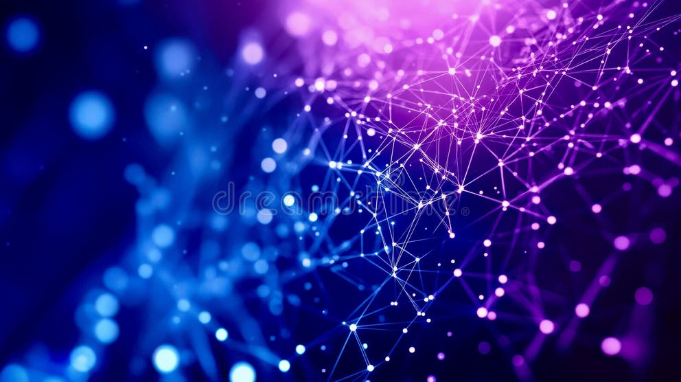 Futuristic Pink Particles Glow Digital Background, Abstract Cyber ...