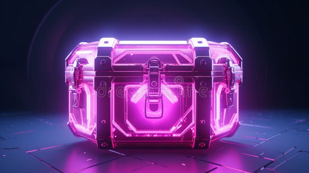 Futuristic Pink Safe with Advanced Security Features. Generative Ai ...