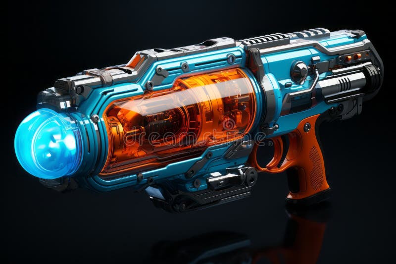 Plasma gun ai generated stock illustration. Illustration of video ...