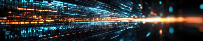 Futuristic Pixelated Hologram Effect with Floating Transparent Elements ...