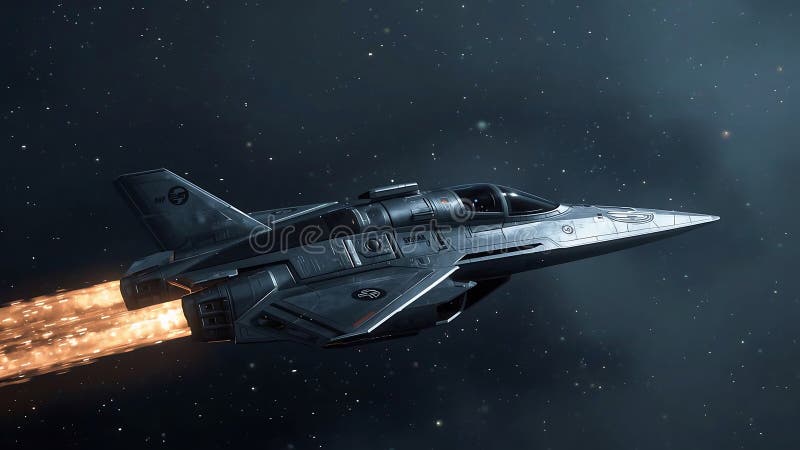 Futuristic Pixelated Spaceship Soaring through the Cosmos a Digital Art ...