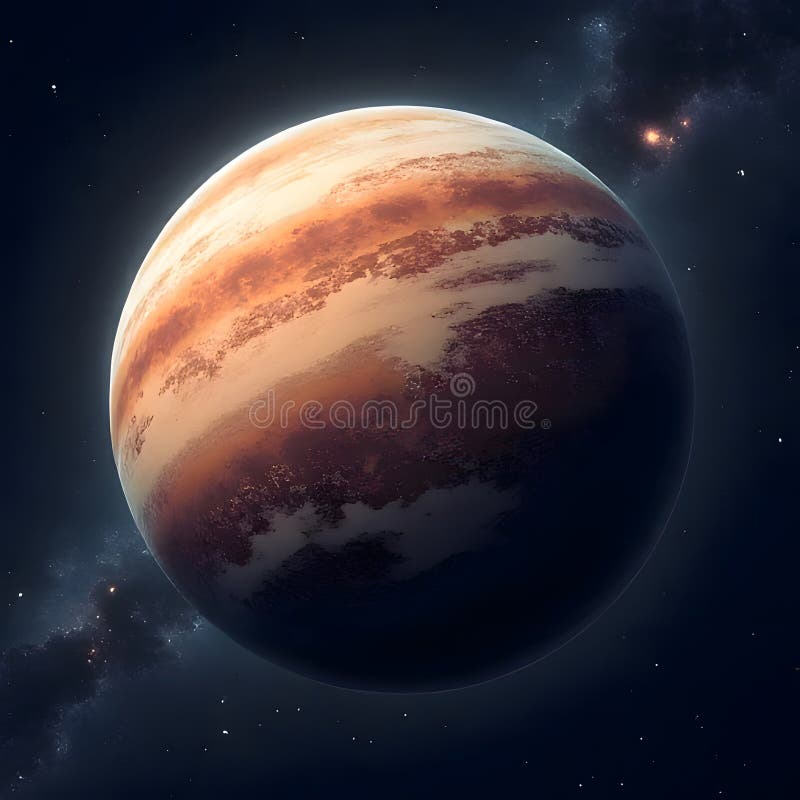 Futuristic Planet with Advanced Civilizations and Space Stations Stock ...