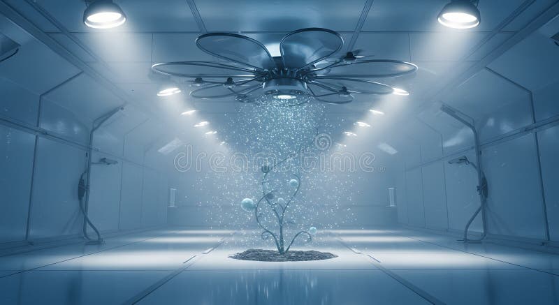 Futuristic Plant Growth Chamber: Drone Technology and Controlled ...